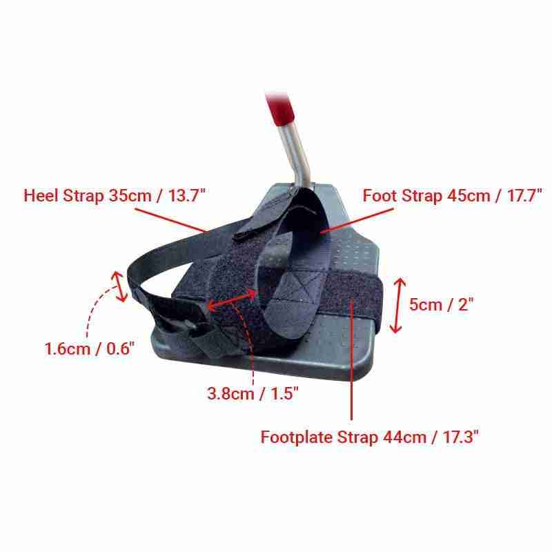 Footplate Foot Holder Straps - To hold feet on wheelchair footplates
