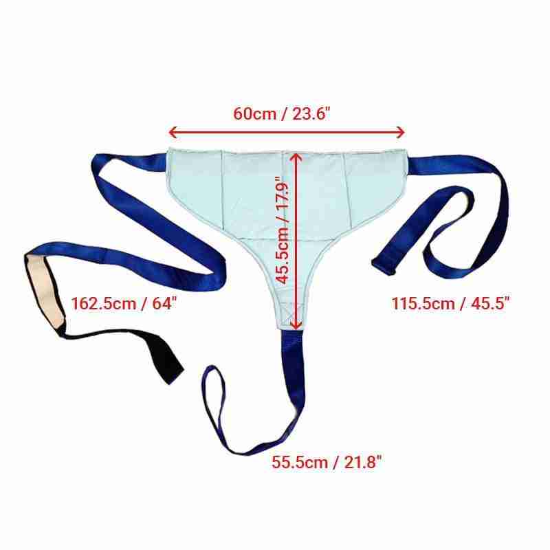 Wheelchair Hip Restraint - Padded belt type lap restraint