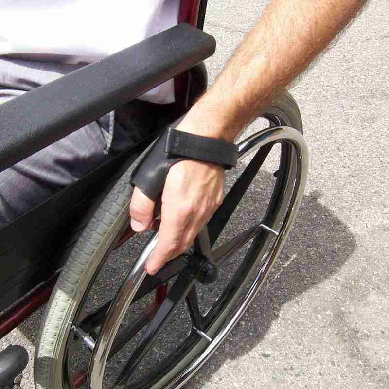 Wheelchair Leather Push Pads - Protection for the hands