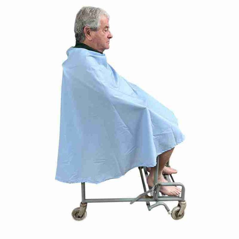 Shower Chair Cape - For patient dignity in a care facility